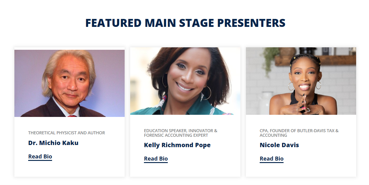 Presenters Listing